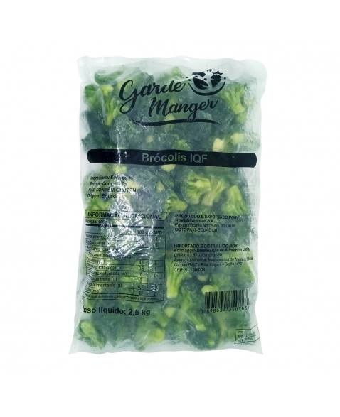 Brócolis Congelado IQF Garde Manger Pacote 2,5kg